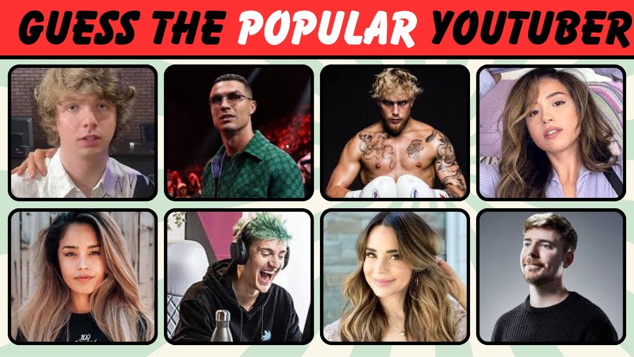 Guess the Most Popular Youtuber | QUIZIFYME - YouTube