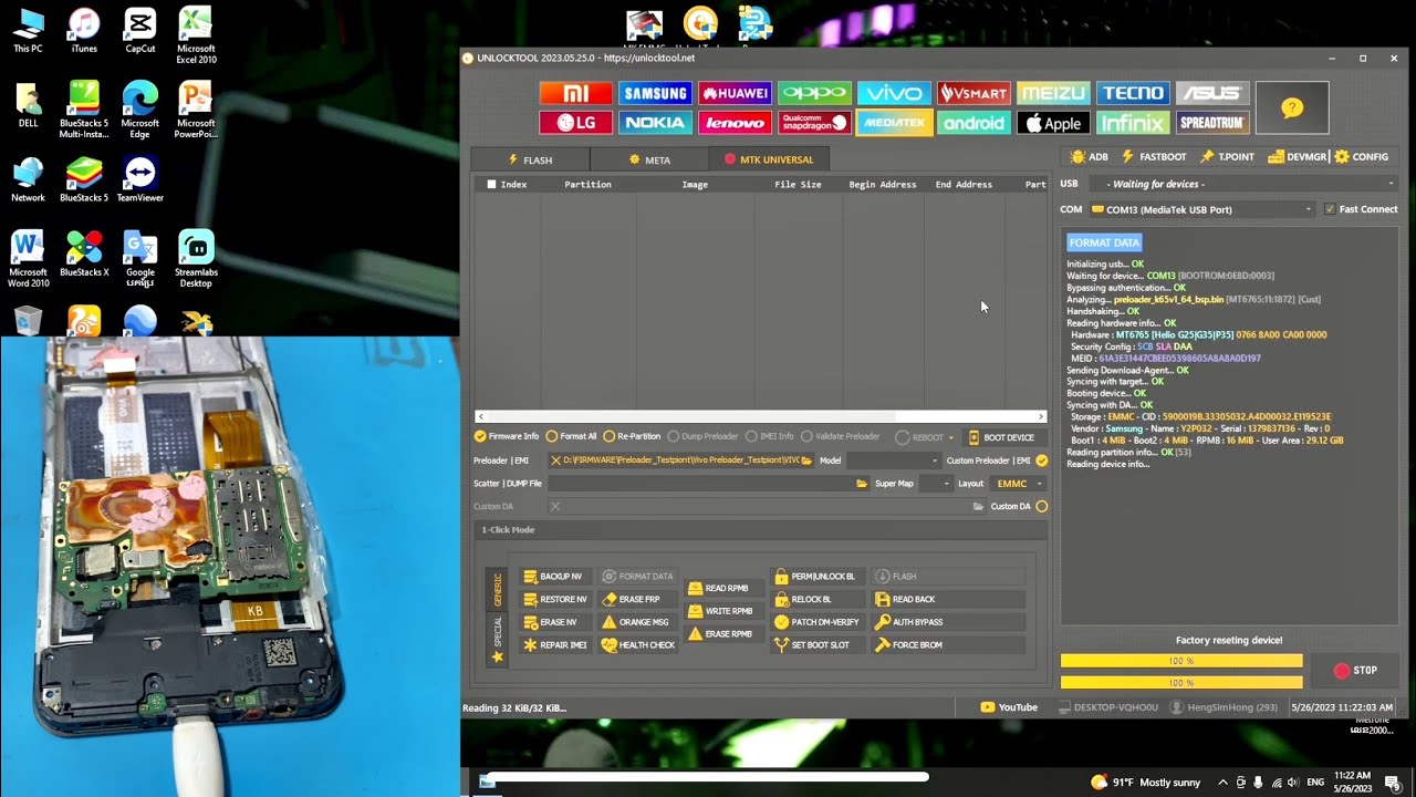 Vivo Y02s Factory Reset FRP With Unlock Tool - YouTube