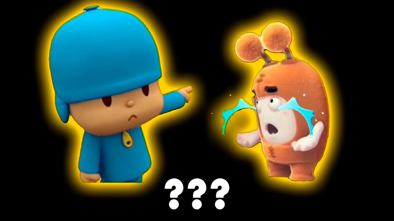 10 Pocoyo & Oddbods "Go Away & Crying" Sound Variations in 52 Seconds ...