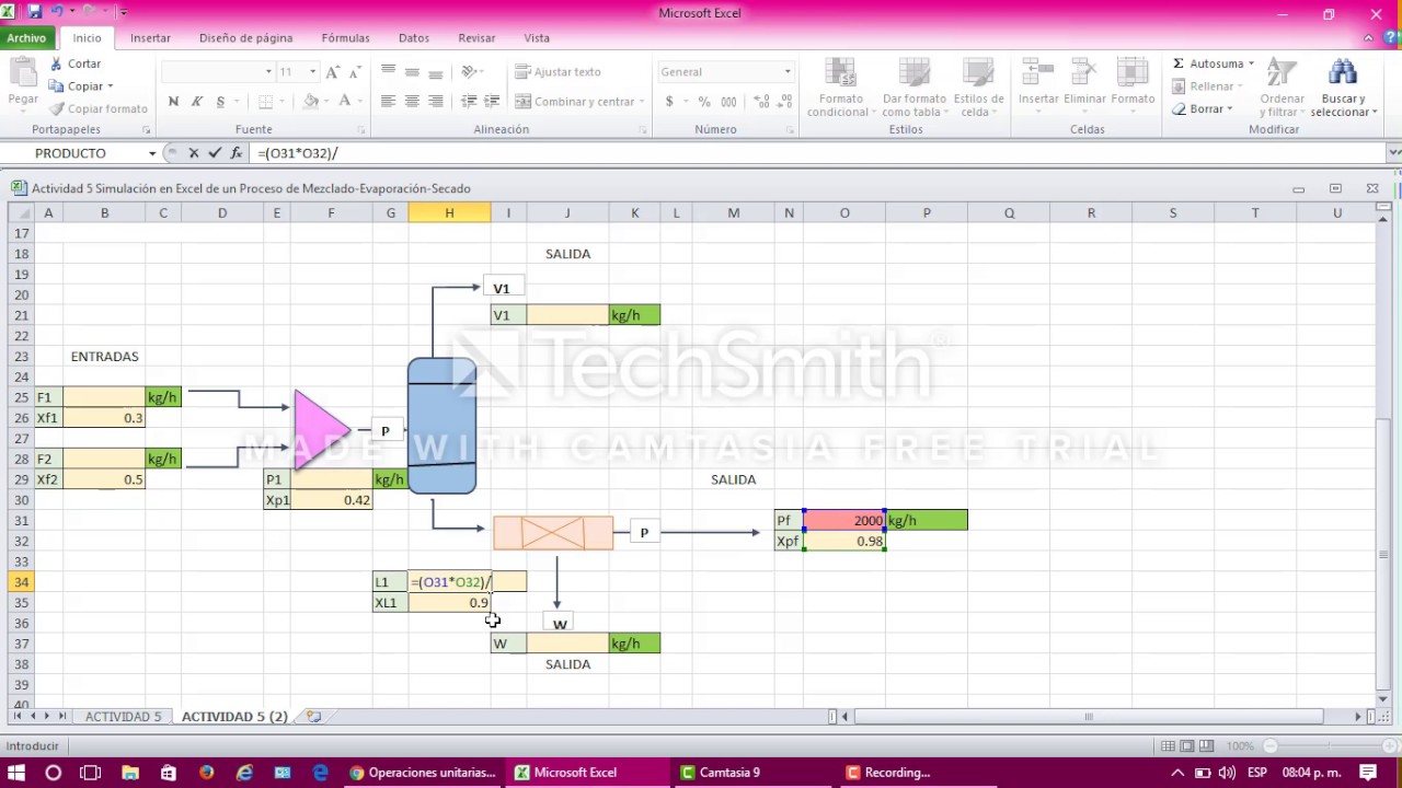 Simulación de un proceso en excel - YouTube