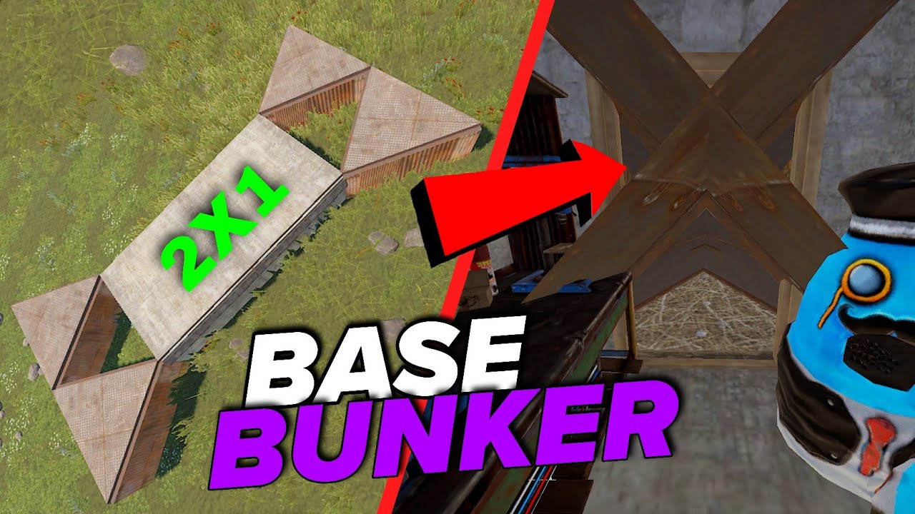 Rust BUNKER BASE 2X1 DESIGN For Solo/Duo - YouTube