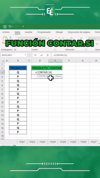 Función contar.si en excel #excel #exceltips - YouTube
