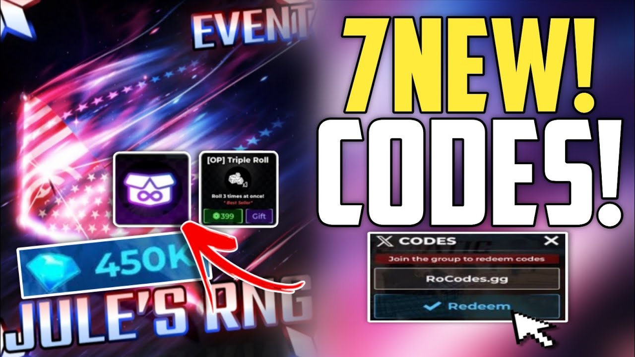 *NEW⚡CODES!* ALL WORKING ROBLOX! JULE'S RNG CODES IN 2025 - CODES JULE ...