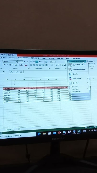 use of conditional formatting in excel #exceltech #excel #data #smartexcel - YouTube