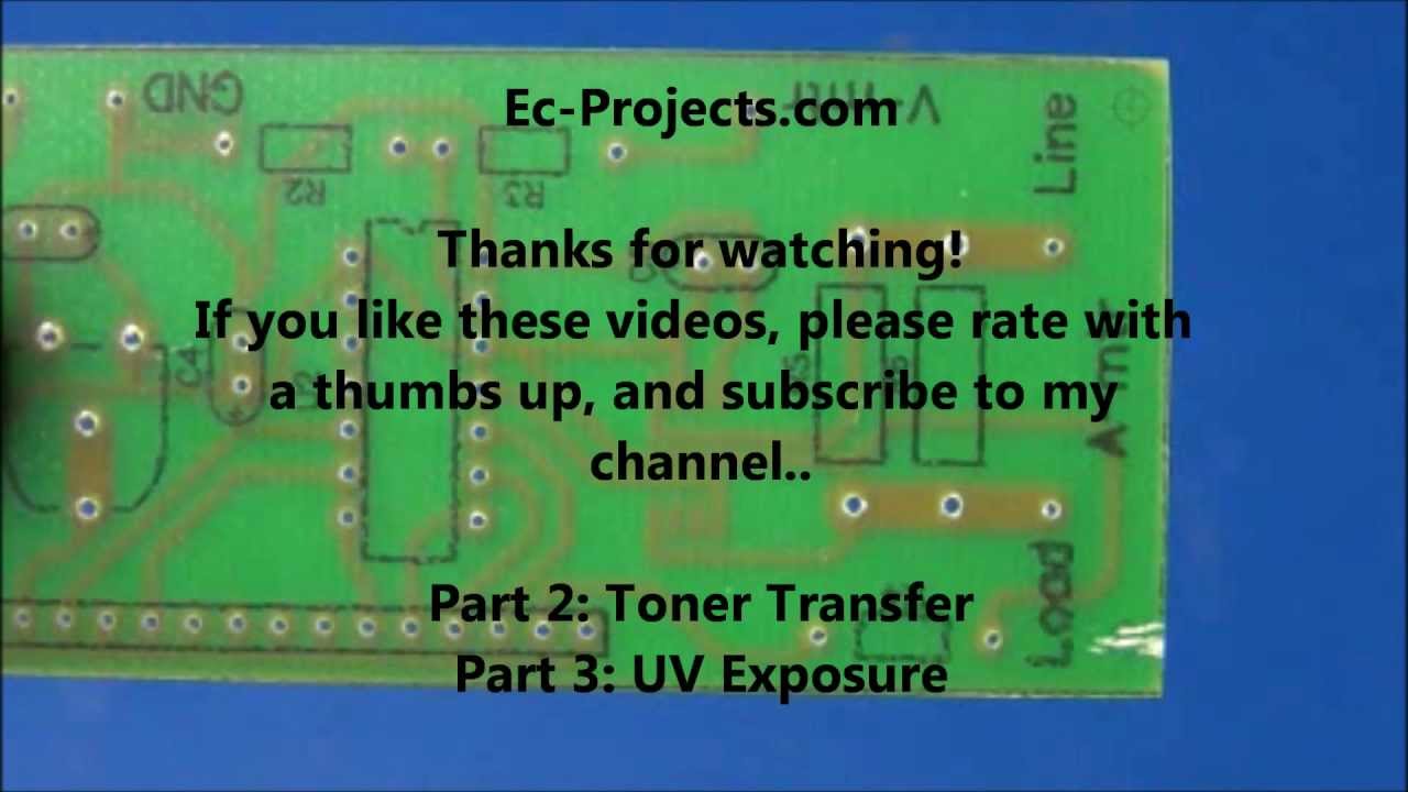 Ec-Projects - DIY Circuit Boards ( PCB ) Part 1: Intro - YouTube