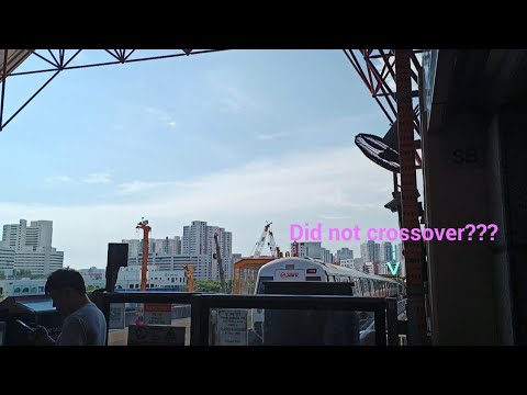 REPLACEMENT TRAIN WRONG-RAIL (SINGLE TRACK) -- SMRT KSF C151B 607/608 ...