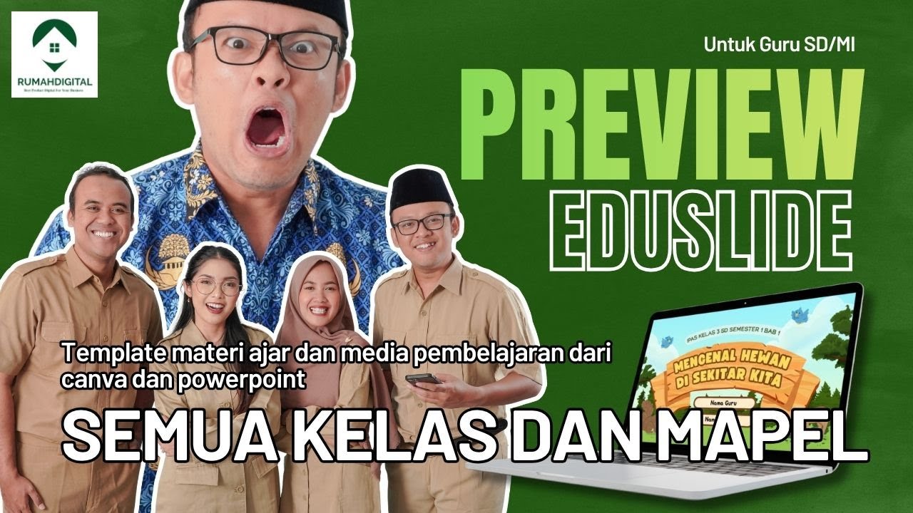 Template presentasi materi ajar dan media pembelajaran dari canva dan ...