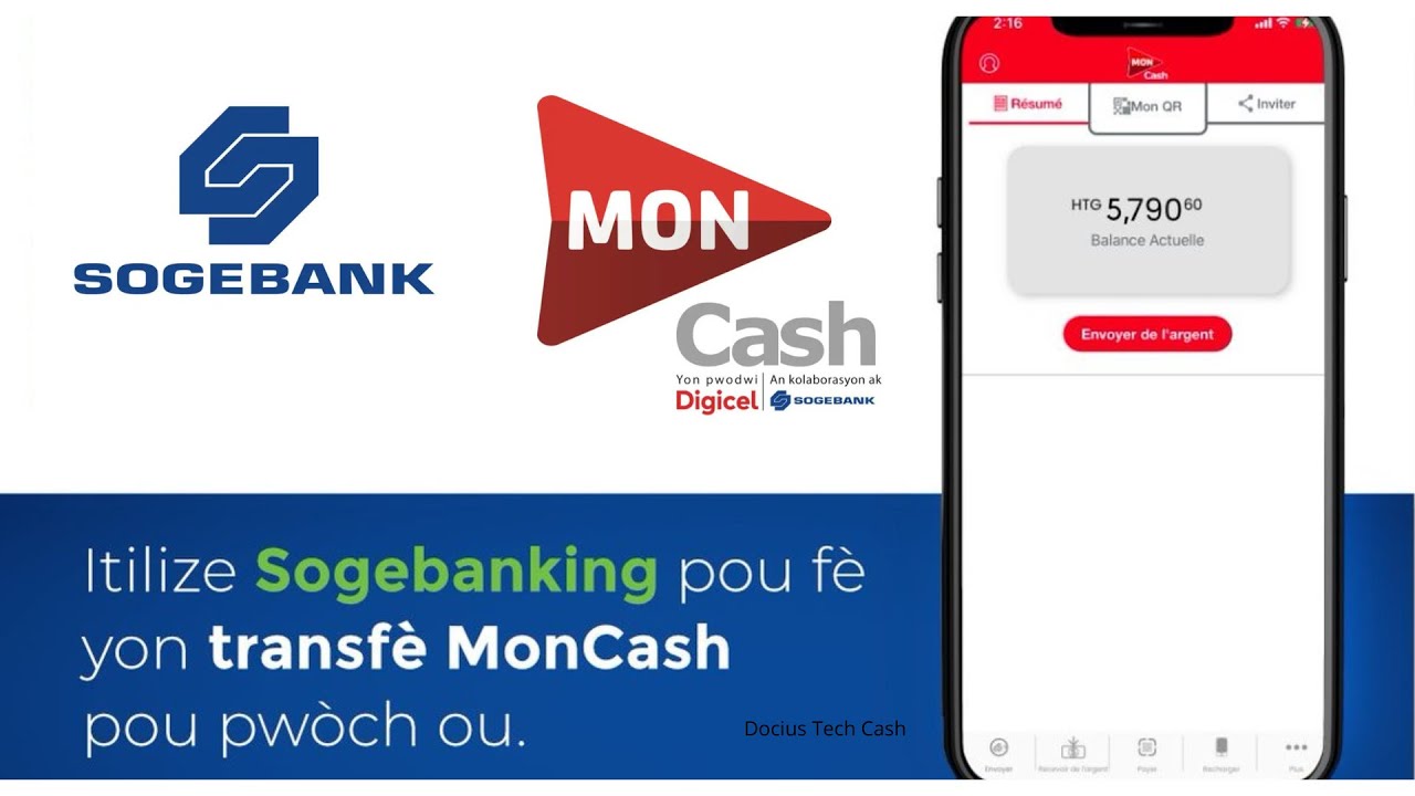 Men koman pou retire lajan sou kont #SOGEBANKING voye sou #MONCASH # ...
