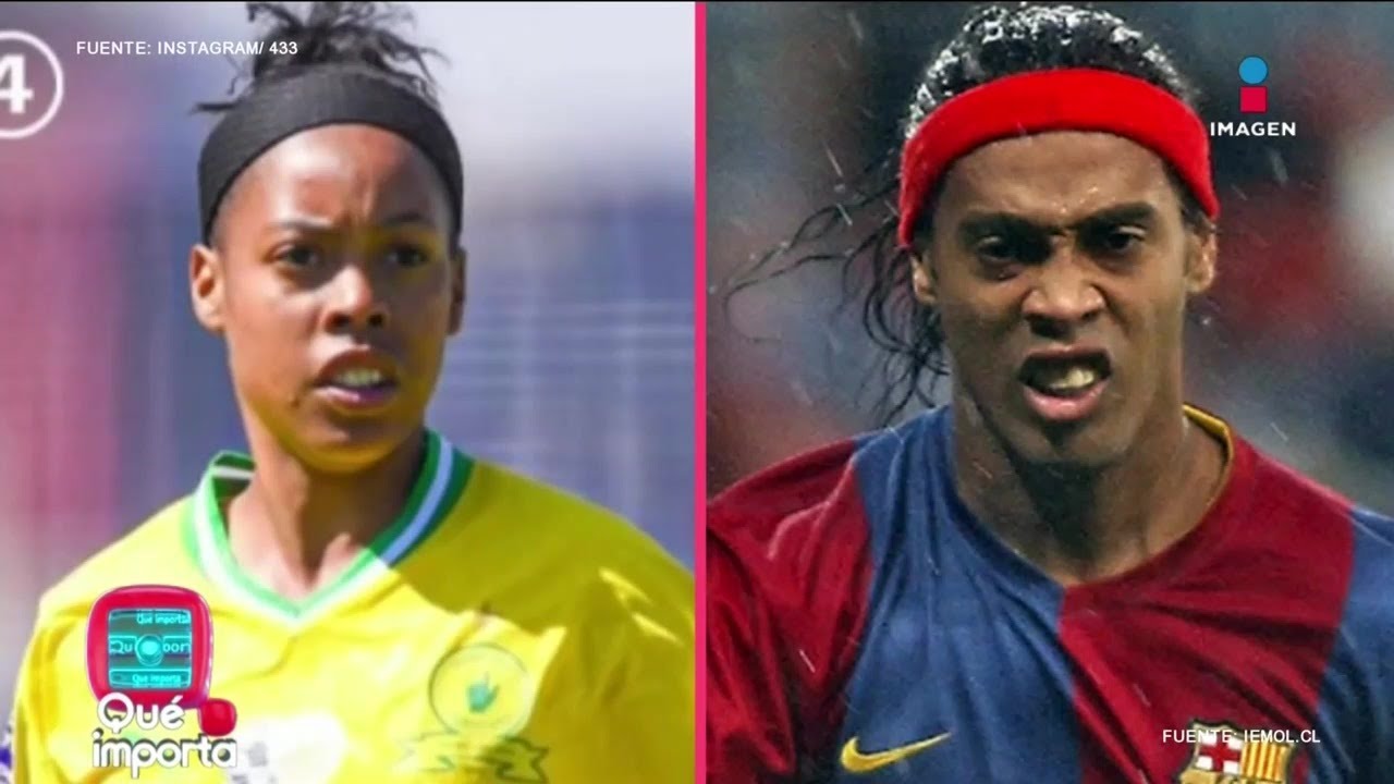 ¿Hija perdida de Ronaldinho?... Existe jugadora idéntica a al astro ...
