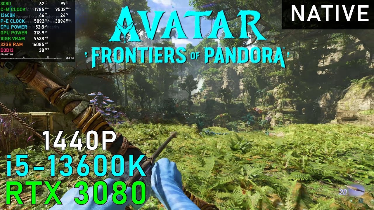 Avatar Frontiers of Pandora: [HIGH - NATIVE 1440P] RTX 3080 | 13600K ...