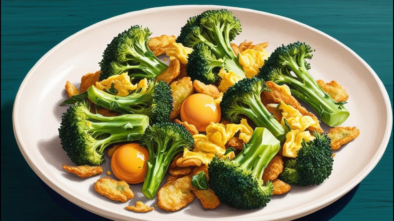 Brócoli frito con huevo: una receta rápida, deliciosa y nutritiva - YouTube