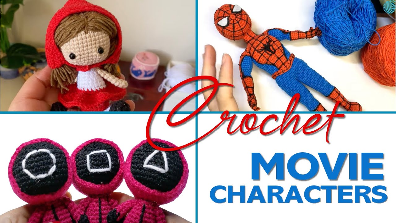 CROCHET Movie 🎥 Characters - Compilation with Tutorials | @blu_llama ...