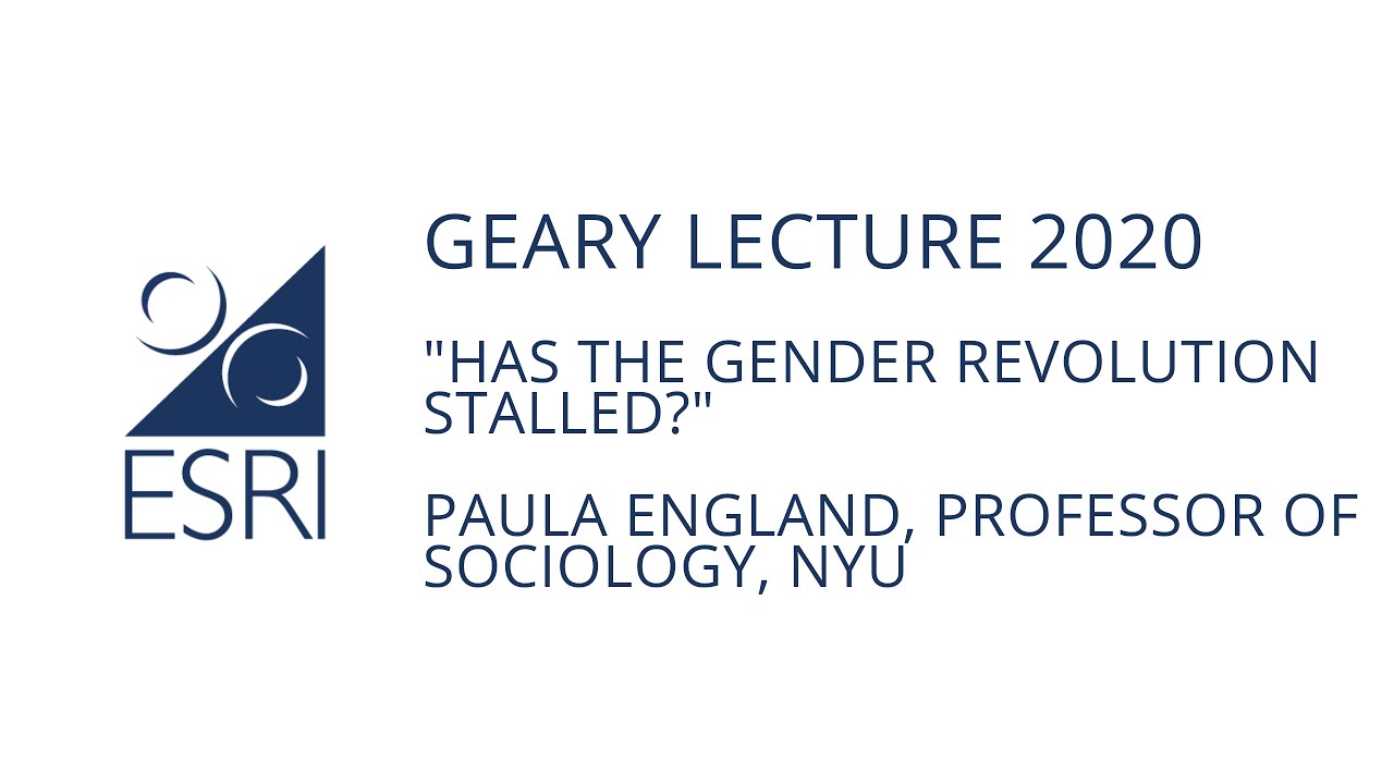 "Has the Gender Revolution Stalled?" with Paula England, Professor of ...