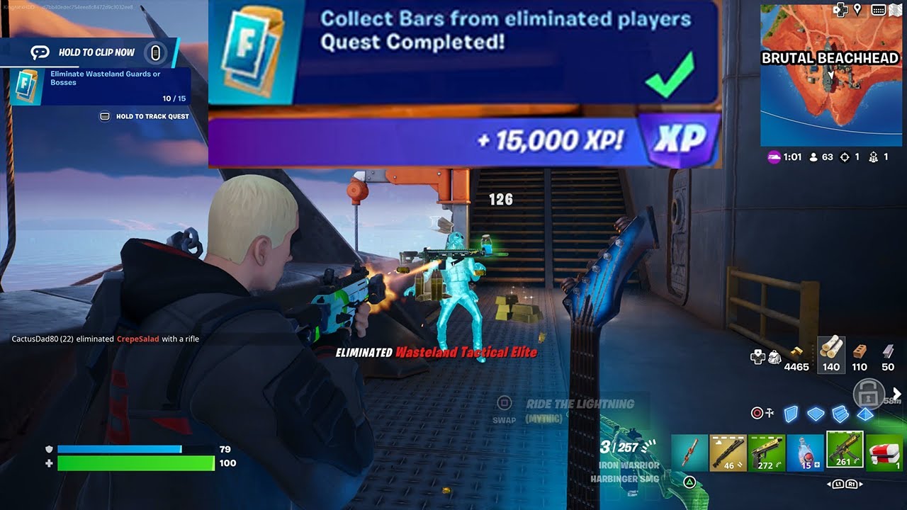 How to EASILY Collect Bars from eliminated players in Fortnite ...