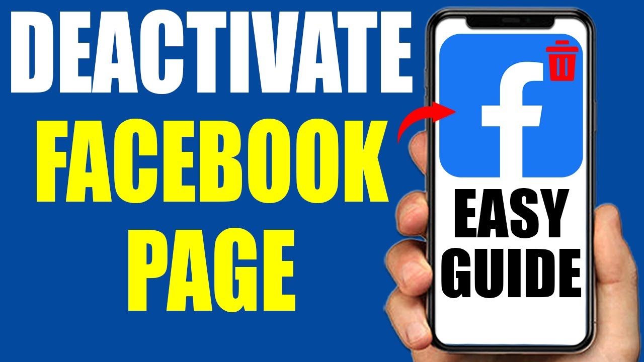 How To Deactivate Facebook Page - 2024 - YouTube