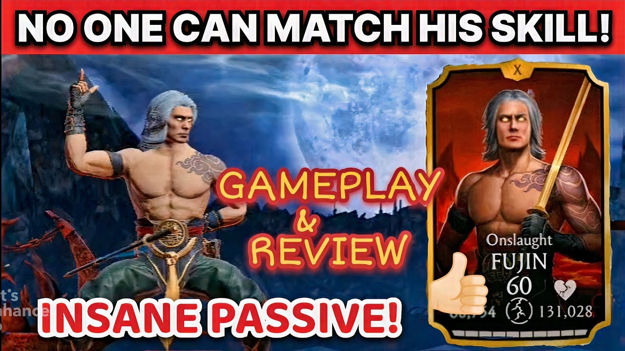 Shocking power of Onslaught Fujin in MK Mobile | Mk mobile - YouTube