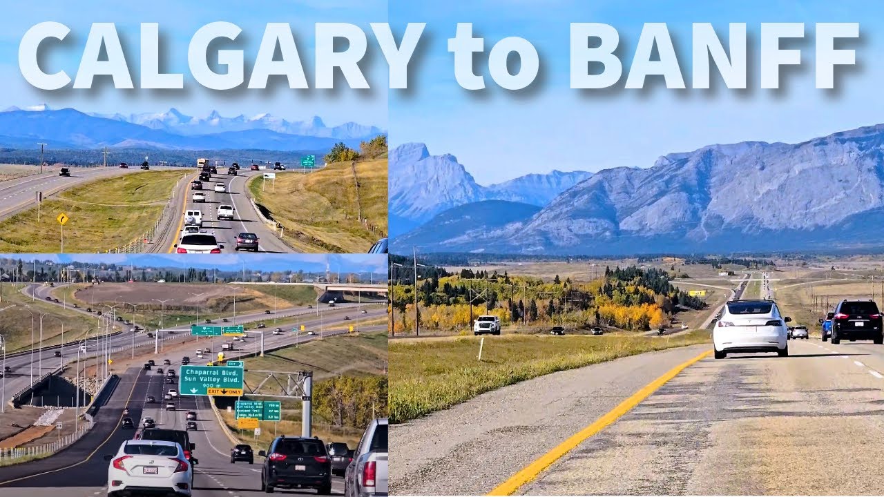 Scenic CALGARY to BANFF drive - YouTube