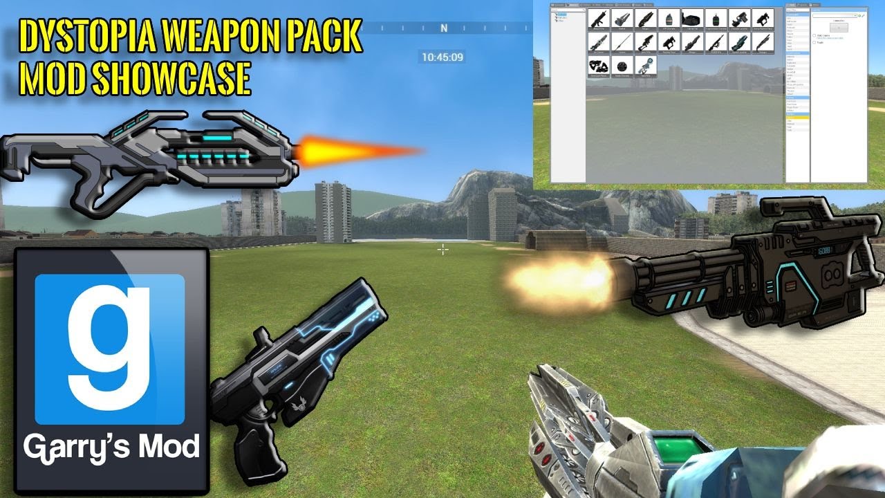 (Gmod) Dystopia Weapons Pack Mod Showcase - YouTube