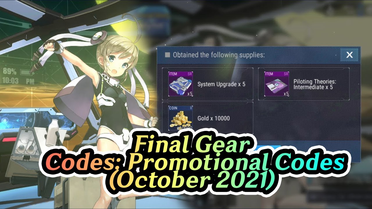 Final Gear Promotional Codes (October 2021) - YouTube