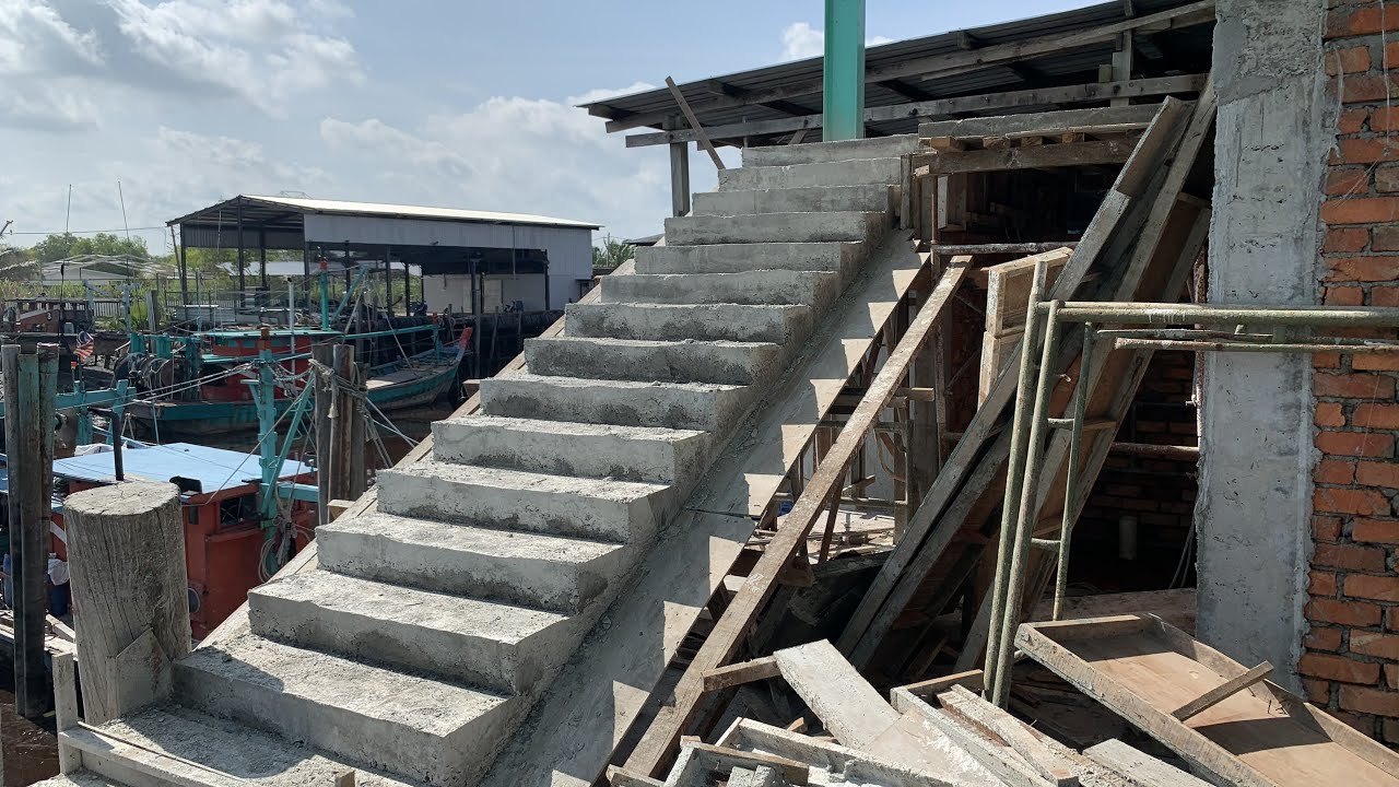 Concrete Staircase Timber Formwork Shuttering Construction Works ...
