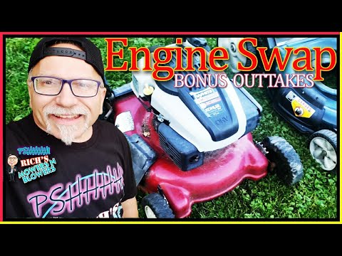 Free Lawn Mower Engine Swap Kohler Courage XT-7 Remove Replaced Rotten ...