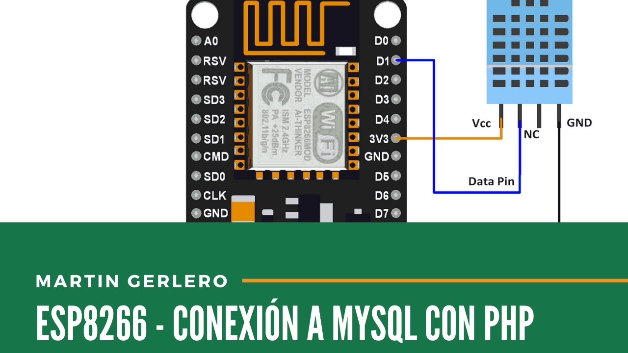 Conexión Entre Esp8266 Nodemcu Y Php Con Mysql Usando Sensor Dht11 Youtube
