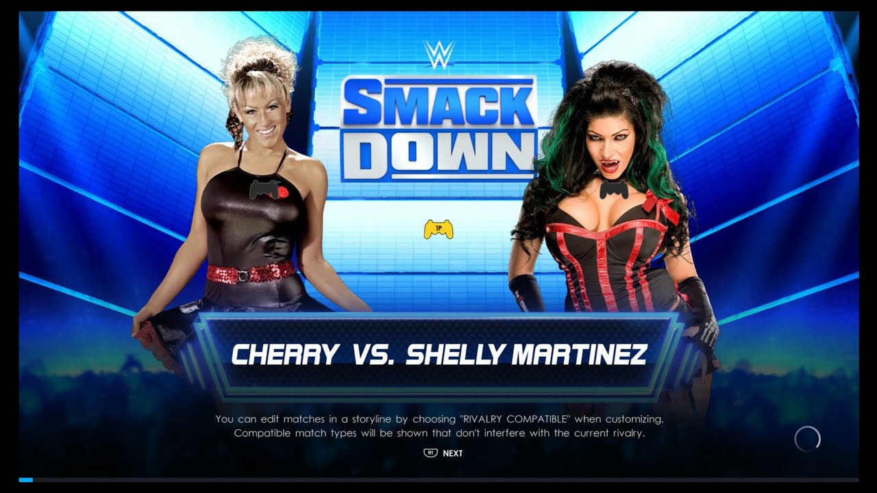 Wwe 2k22 Cherry Vs Shelly Martinez Youtube 4098
