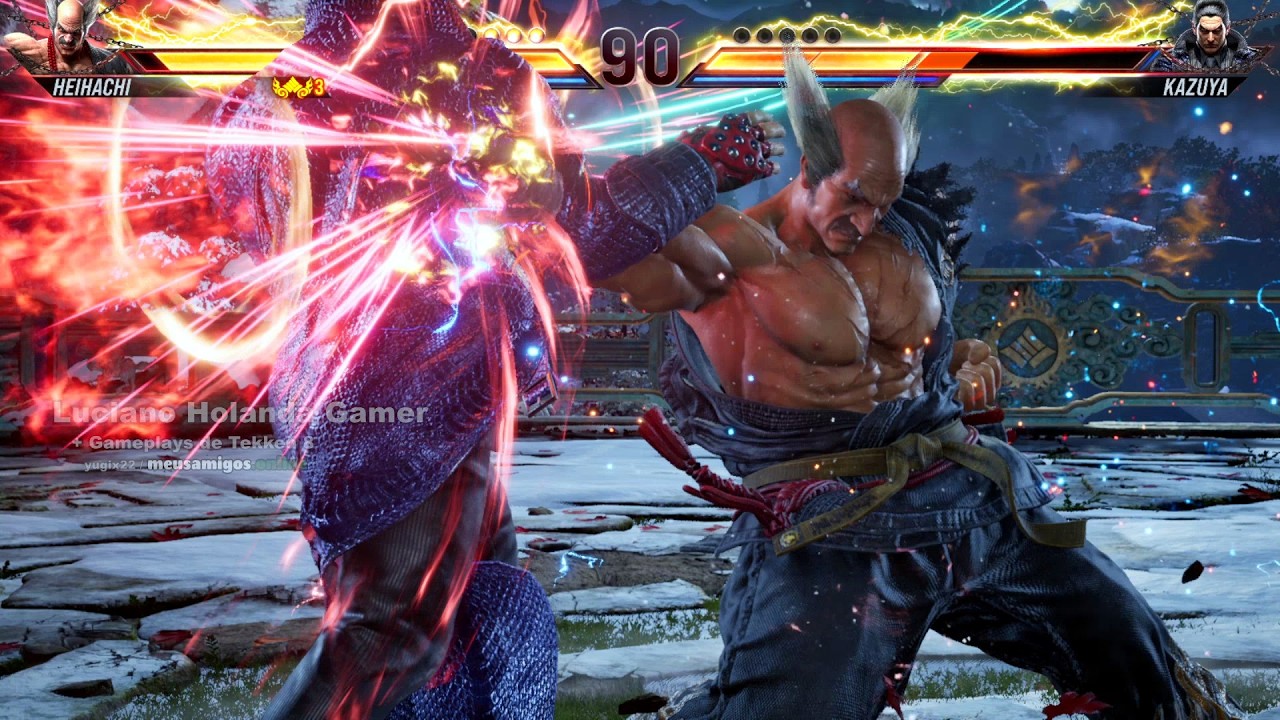 Heihashi Mishima VS. Kazuya [ TEKKEN 8 ! ] no estágio GENMAJI TEMPLE ...