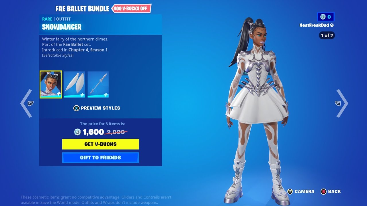 Fortnite Item Shop 02/06/23 SnowDancer / Fae Ballet Bundle Is Back ...