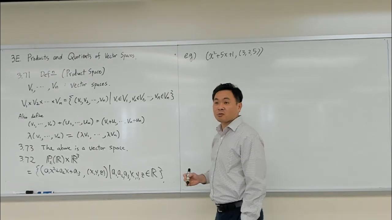 Product of Vector Spaces - YouTube
