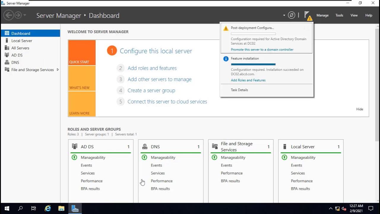 How To Add Additional Domain Controller In Windows Server 2019 - YouTube