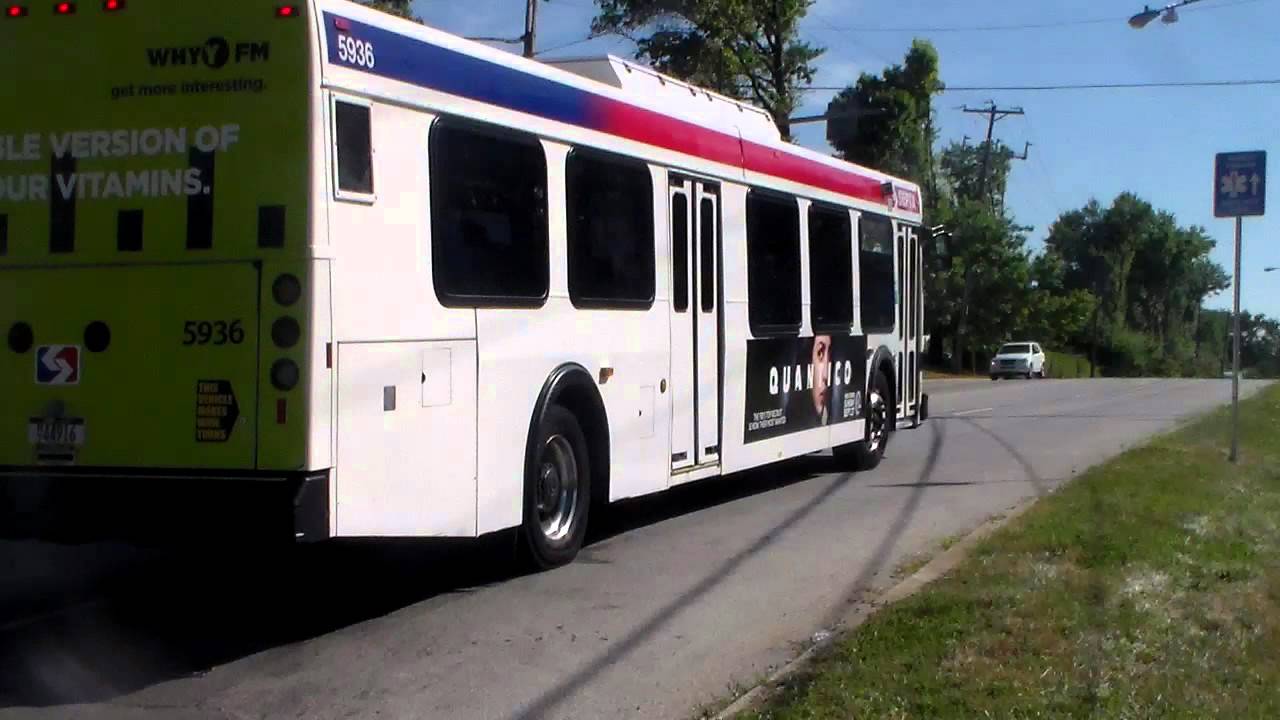 SEPTA BUS: NEW FLYER D40LF 5936 ON ROUTE: 107 - YouTube