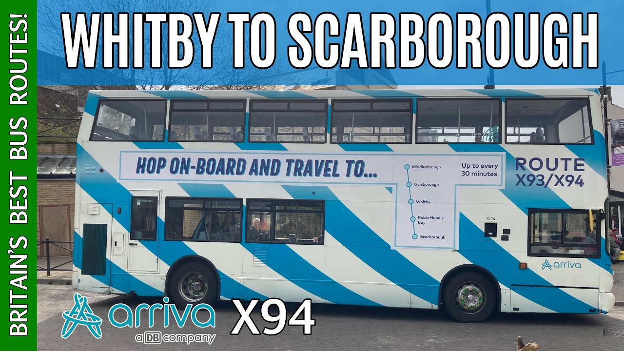 Whitby to Scarborough by bus! Coast and Moors on Arriva's Scenic X94 ...