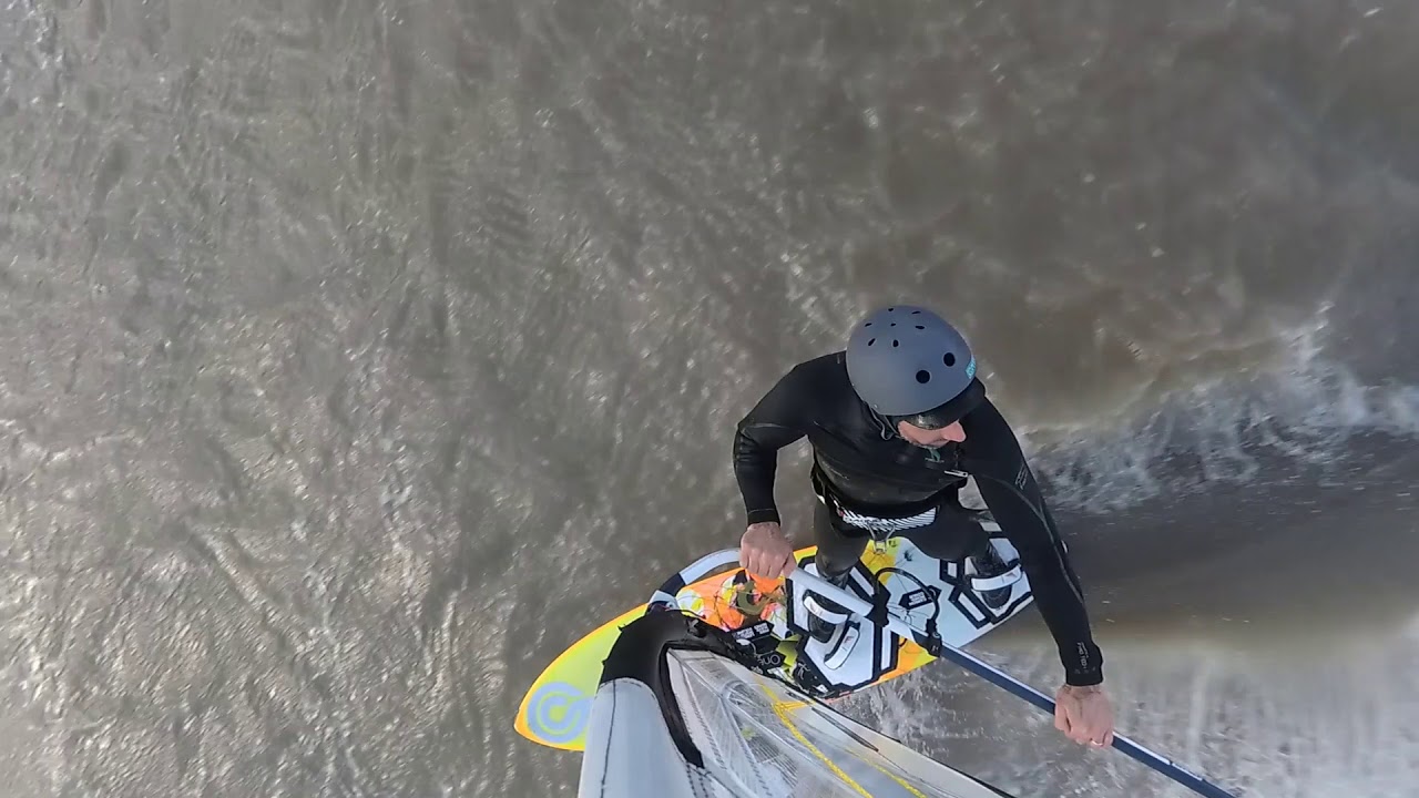 Windsurfing - Wave Riding at Spot X Feb 2020 - YouTube
