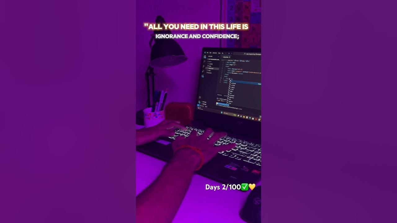 Days 2/100 💛 #100daysofcodechallenge #100daysofcode #coding #javascript #html#100dayschallenge ...