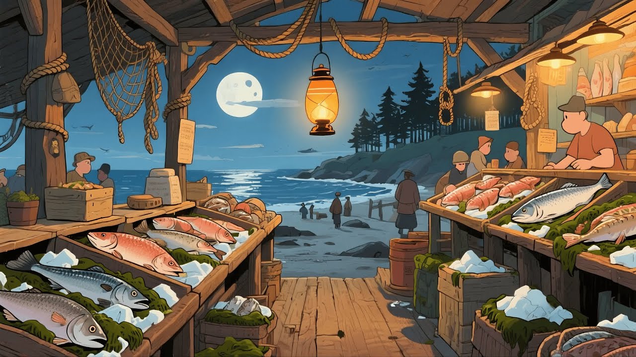 A 1930s Village Fish Market —Another Room Where the Smell of Sea and ...