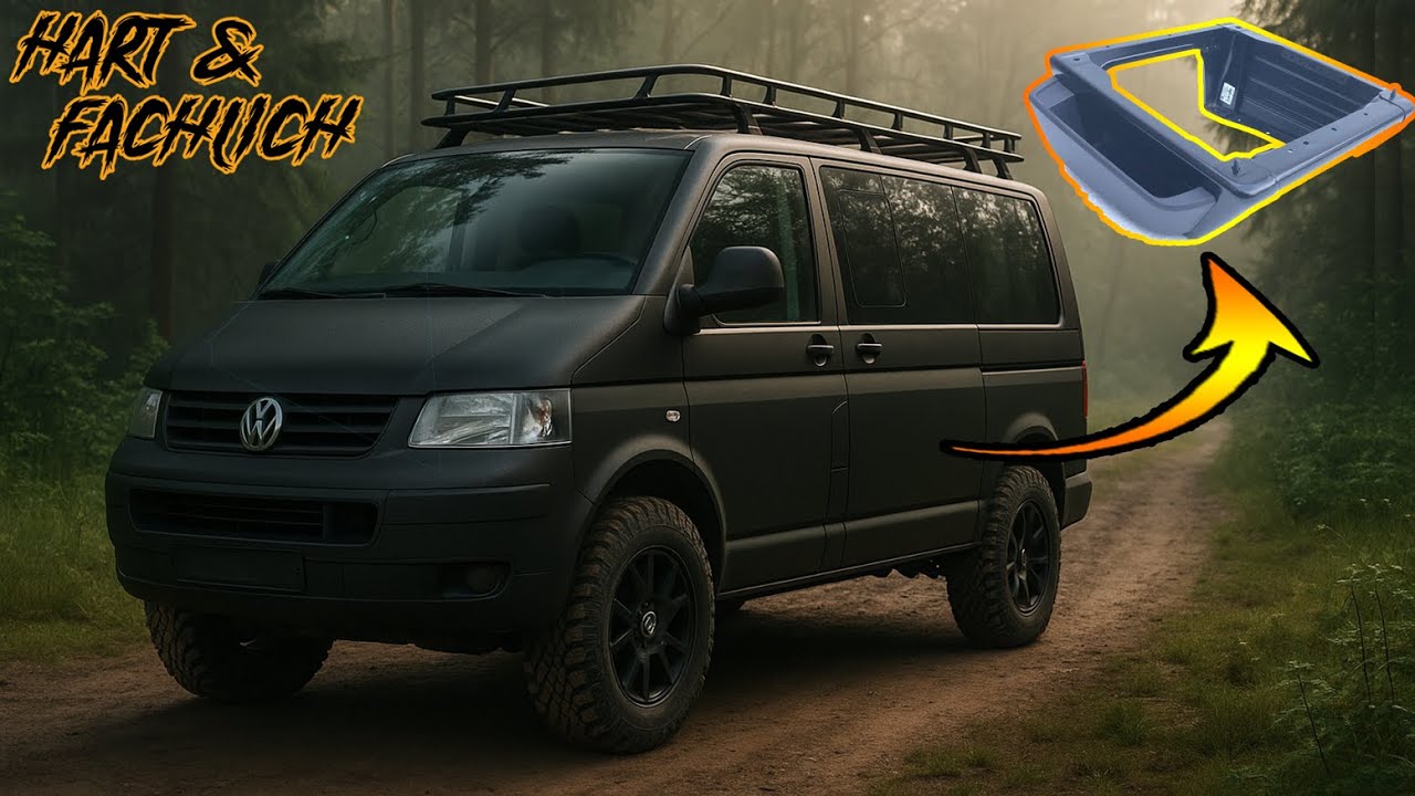 VW T5 Multivan Konsole Beifahrersitz Sitzkonsole Vorne Ausbau + Einbau ...