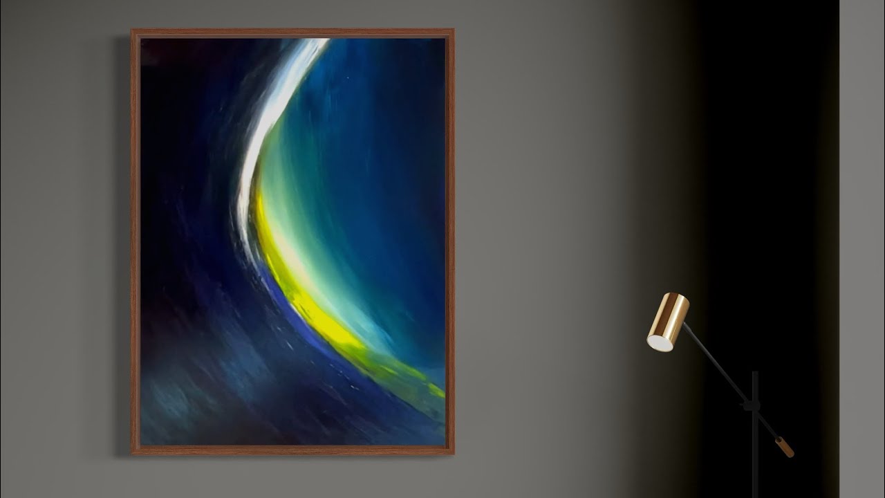“ECLIPSE” ~ How to Paint EASY ABSTRACT ART/ FOR BEGINNERS/ Wall Art #abstractart # ...