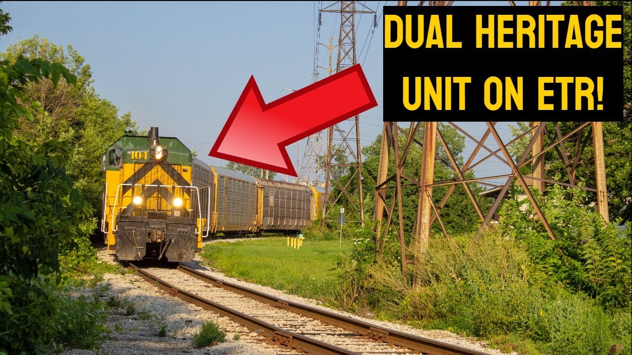 Essex Terminal Railway Heritage Units 104 and 105 Leading Together ...