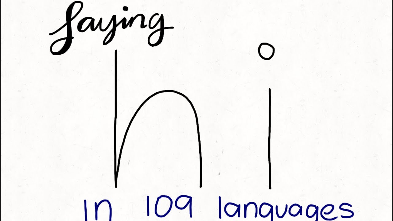 109 Ways to Say Hi - YouTube