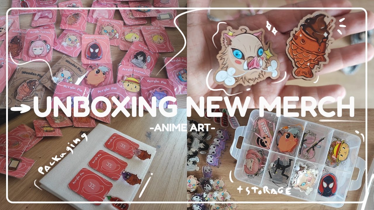 Art Vlog ˚₊‧ Nuevo merch anime para Toledo Matsuri ⛩️ Unboxing ...
