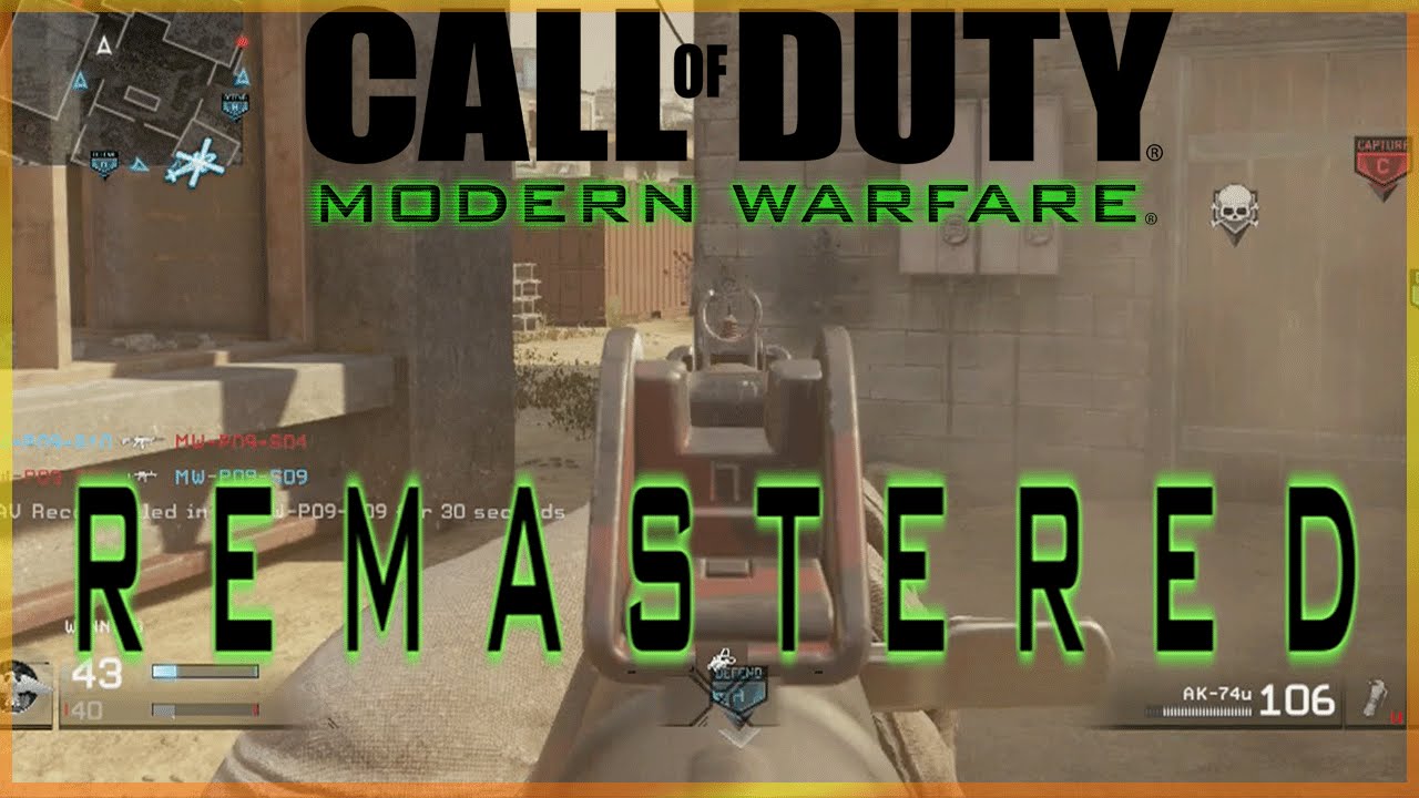 COD4 REMASTERED - Full Gameplay w/ AK-74u on Backlot 58 kills - YouTube