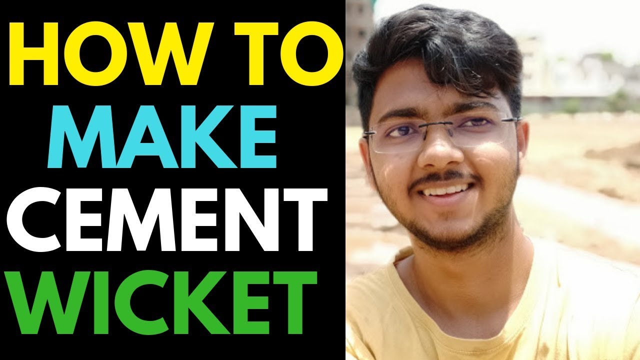 How to make cement wicket | how to make cement cricket pitch at home ...