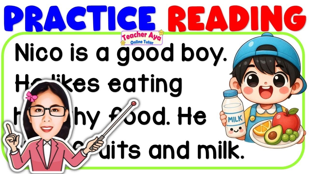 READING LESSON FOR KIDS GRADE1, 2, 3 | LEARN TO READ | PRACTICE READING ...