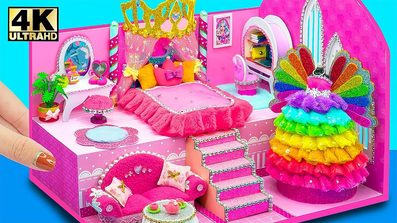 Transform Cardboard Into a Gorgeous Princess Bedroom (Awesome DIY Idea ...