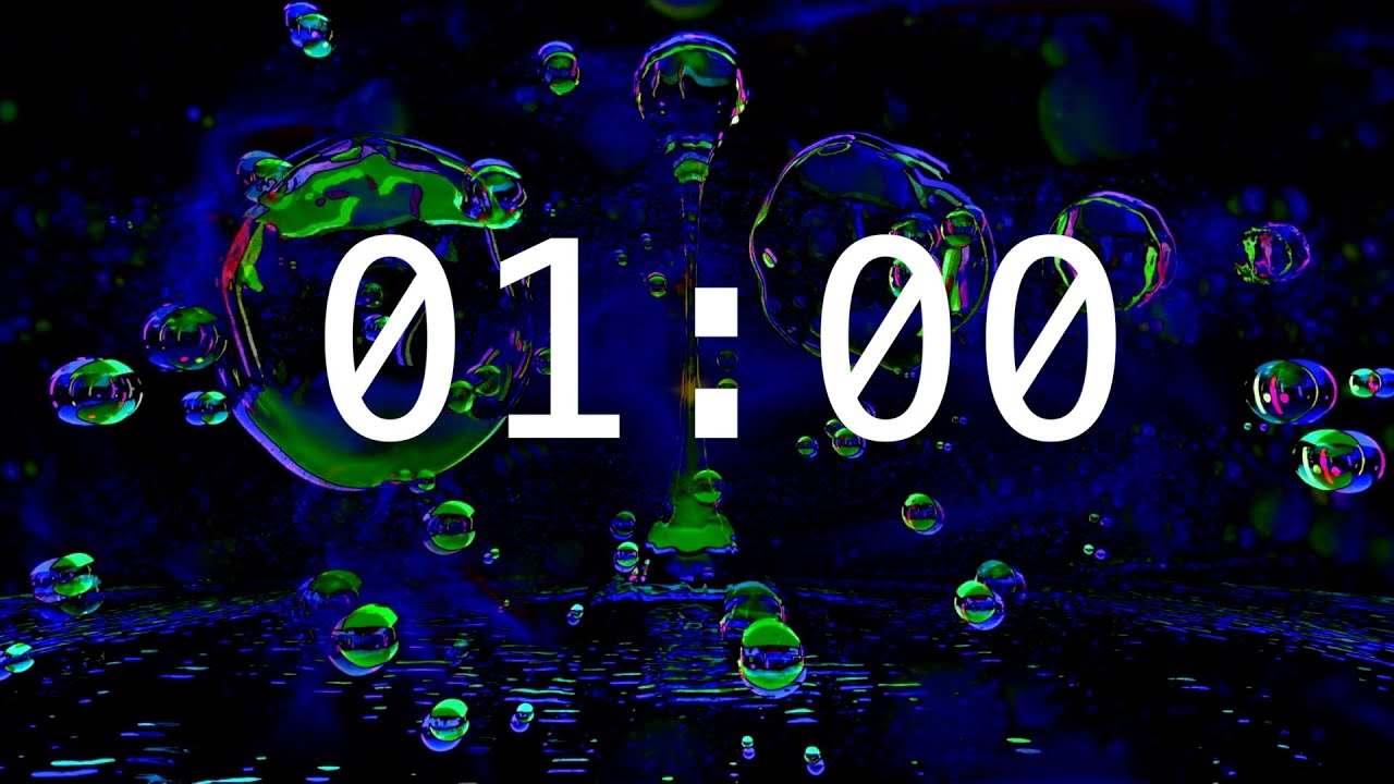 1 Minute Timer | Calming Music | Abstract Spheres 2025 - YouTube