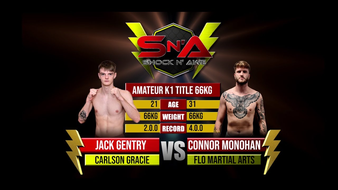 Shock N Awe 34 - Connor Monohan vs Jack Gentry Featherweight Amateur ...