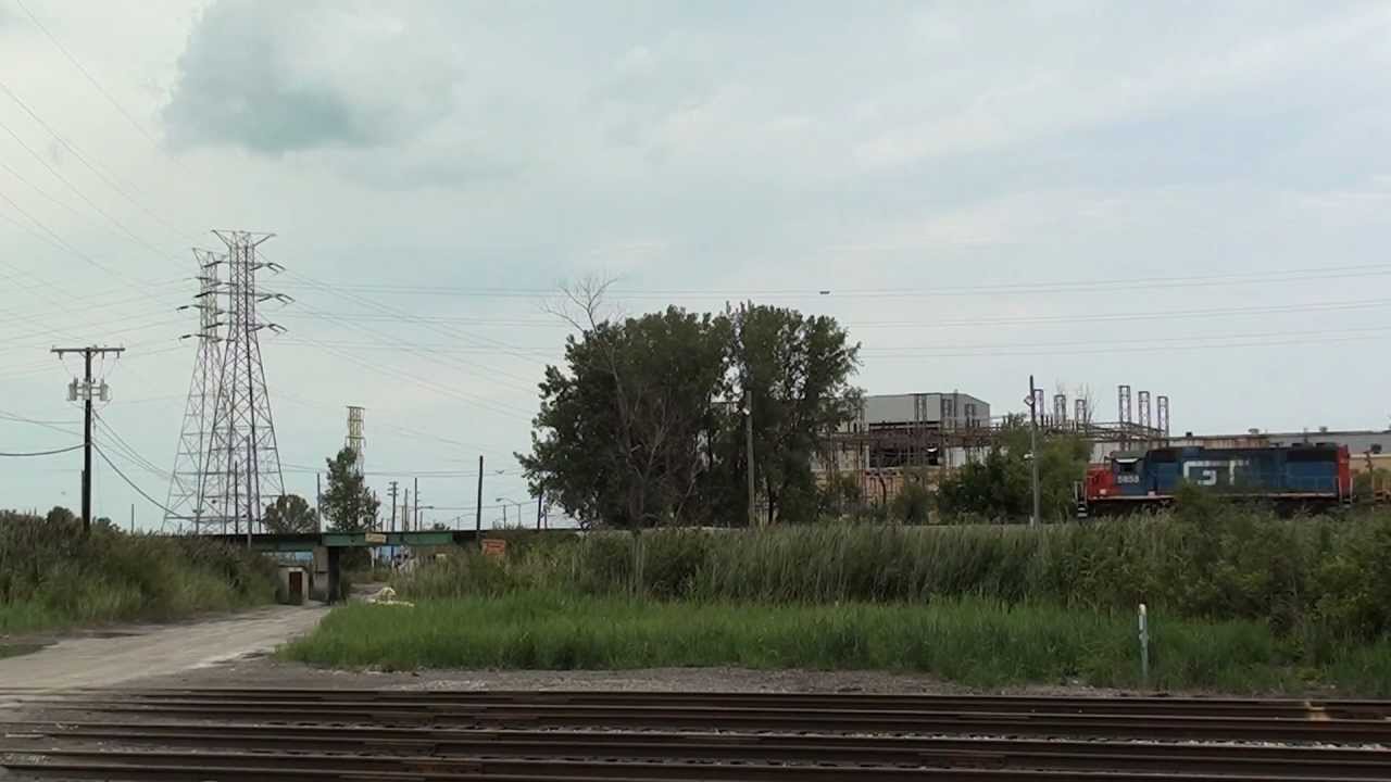 GTW 5858 & EJ&E 671 Lead Yard Job Gary, IN - YouTube