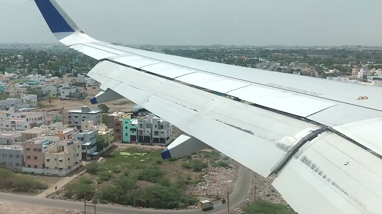 Aeroplan Landing view, Awsome, Must Watch to enjoy the Wings working to ...