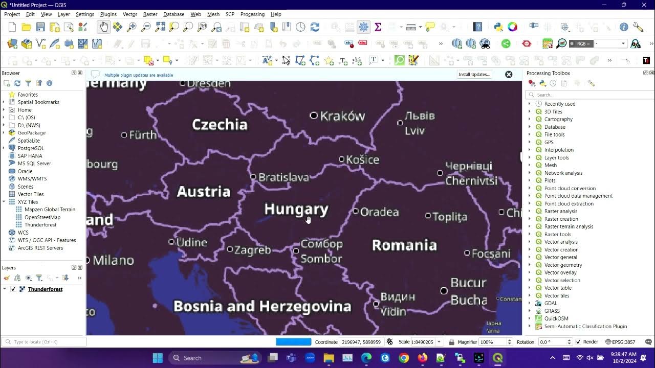 Adding WMS basemaps to QGIS with a few clicks - YouTube